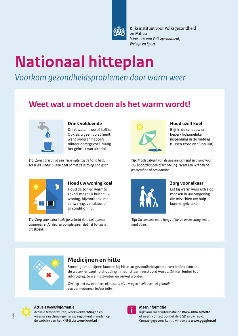 Ouderen, een belangrijke doelgroep in het Nationaal Hitteplan - Geron